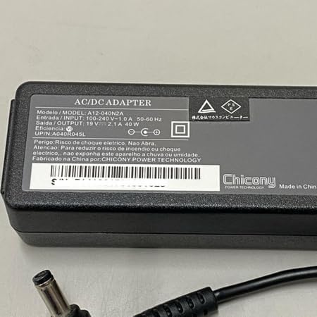 Amazon.co.jp: 純正 Chicony (mouse computer マウスコンピューター） 19V2.1A 40W A12 ...