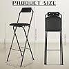 Amazon.com: Thyle 1 Pcs Folding Bar Stool with Backrest, Tall Foldable ...