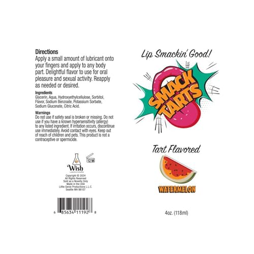 Smack Tarts Watermelon Lickable Oral Sex Gel 4oz - Price History