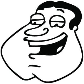 Amazon.com: Family Guy Quagmire Black Vinyl Decal 6 Inch : Sports ...
