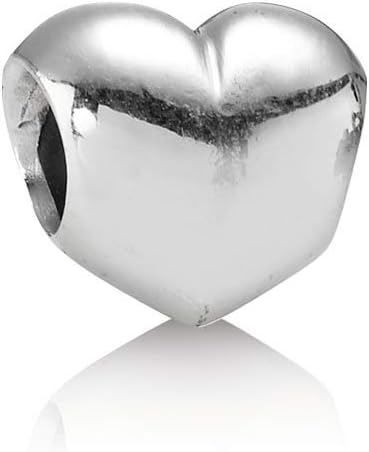 Amazon.com: Pandora Jewelry Big Smooth Heart Sterling Silver Charm ...