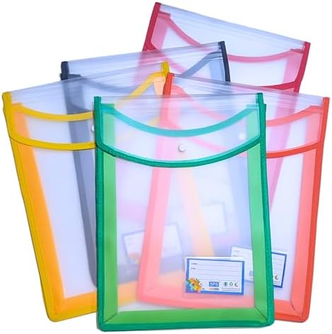 SPS File Folder, Transparent Poly-Plastic A4/Foolscap Documents File ...