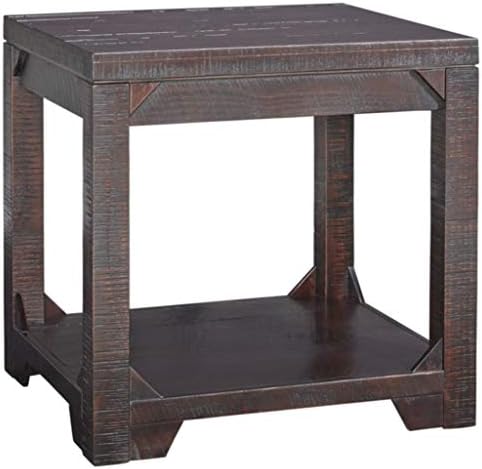 Amazon.com: Signature Design by Ashley Hollum Rustic End Table with ...