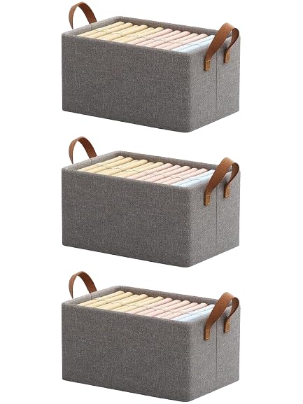 RATAN PLASTICWARE Flexi Fold Cloth Basket - Large - Pack of 3 I ...
