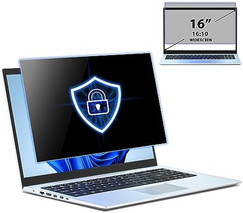 PYS Magnetic Laptop Privacy Screen 16 Inch 16:10 Ratio - Computer ...