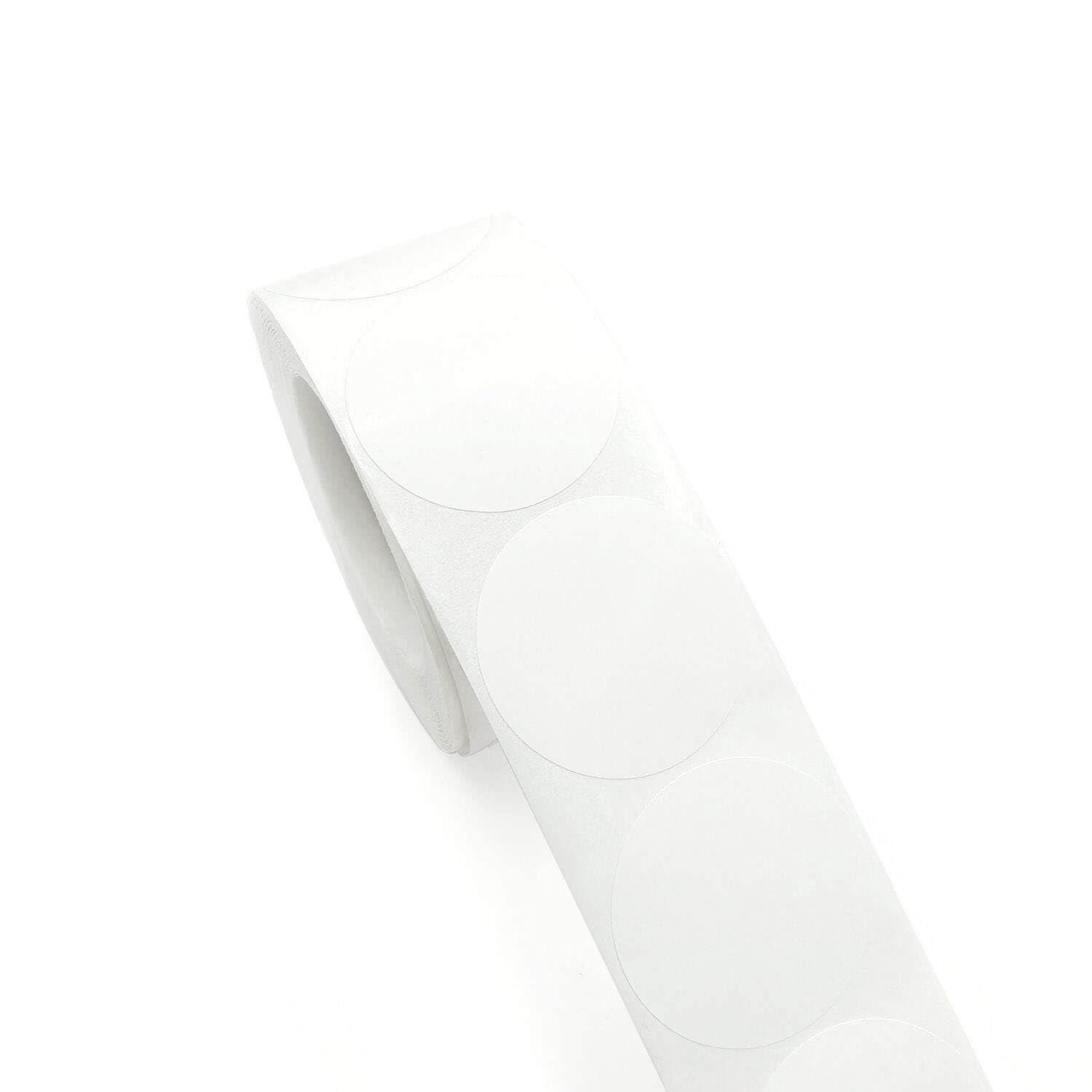 Amazon.com : 500 Pcs White Round Stickers,1 Inch Dot Stickers Color ...