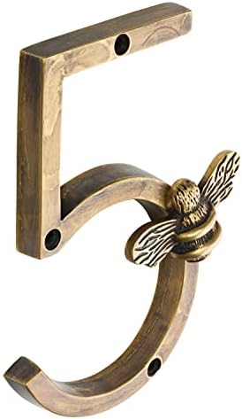 Heritage Brass bee House Number with Bee design | 5 inch Modern Door ...