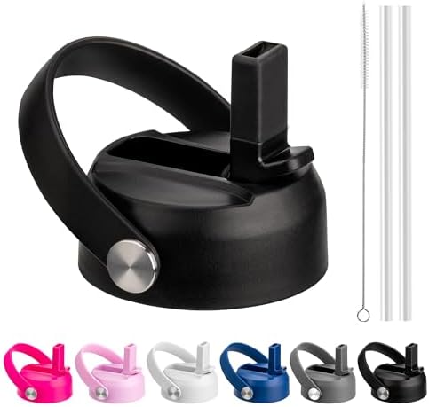 Amazon.com: SYACOT Straw lid for Wide Mouth Water Bottle 12oz 32oz 40oz ...