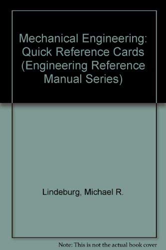 Mechanical Engineering: Quick Reference Cards: 9780912045757: Books ...
