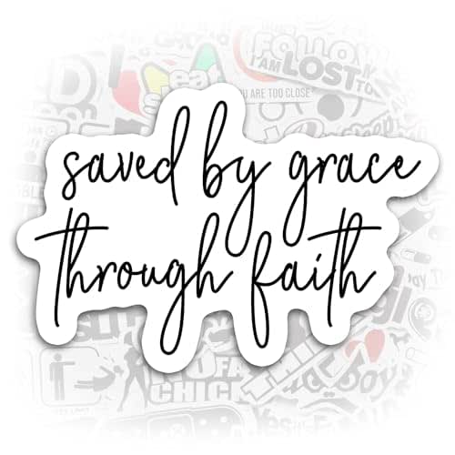 Amazon.com: Saved by Grace Through Faith Sticker Grace Faith Sticker ...