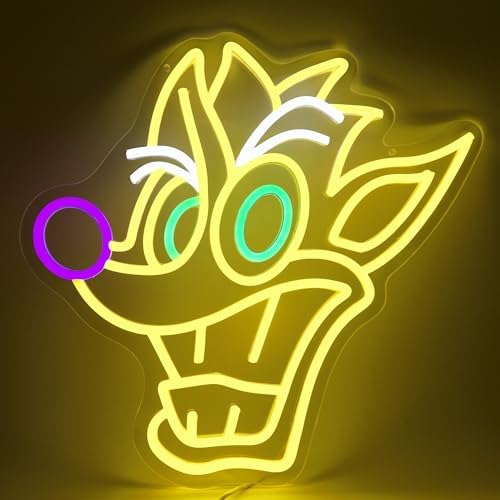 Wolf Head Neon Sign USB Powered for Kids Room Decor,Game Neon Sign ...