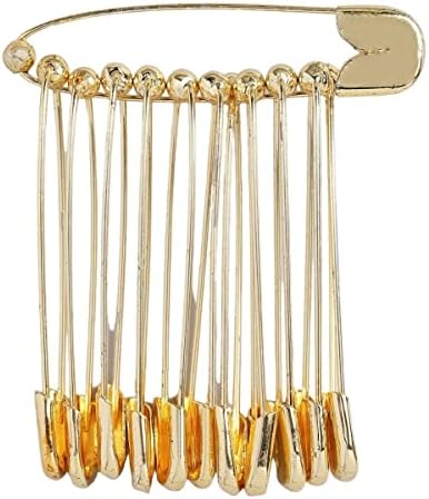 Accessher Gold Plated Shiny Stainless Steel Material Safety Pins ...
