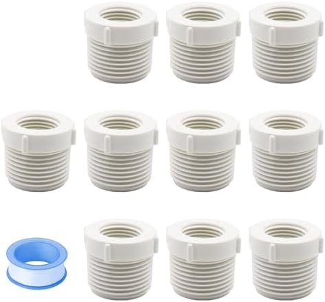 Amazon.com: HayEastdor 10PCS 1 Inch Male Thread to 1/2 Inch Female ...