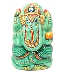 Buy Rajasthan Gems Aventurine Idol Statue Ganesha Ganesh Figurine ...
