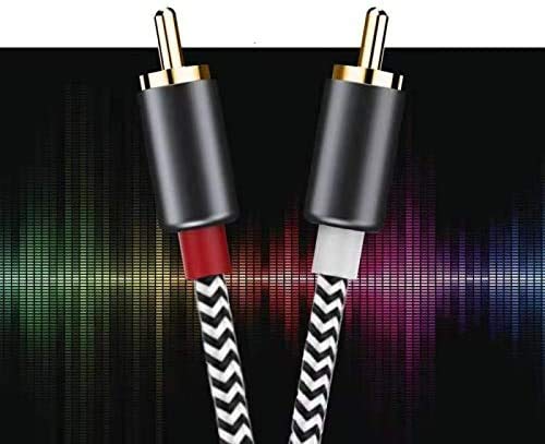 Cable auxiliar de audio USB a 2 machos RCA para PC estéreo Y Splitter ...