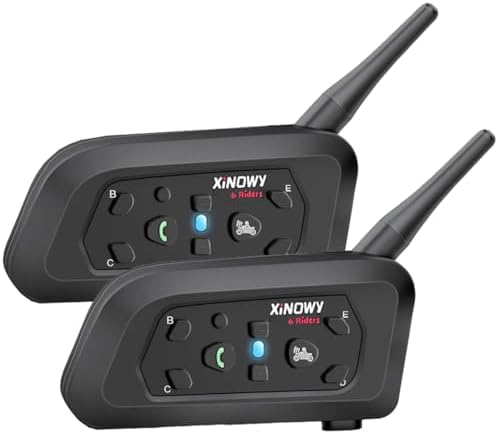 V6 Motorcycle Helmet Intercom Wireless Bluetooth Motorcycle Intercom ...