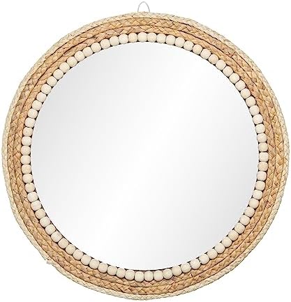 Amazon.com: SWTHONY 18 Inch Round Hanging Boho Mirror for Wall Decor ...