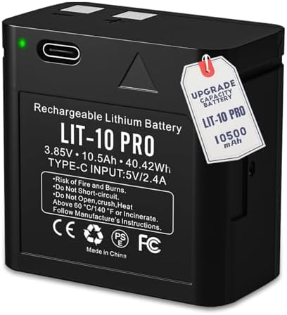 Amazon.com: Fwioaor Upgraded 10500mAh LIT-10 Battery – Compatible with ...