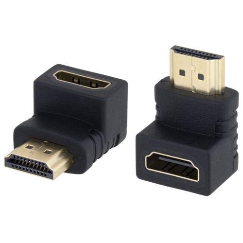 Buy SEASPIRIT Gold Plated 90 Degree HDMI Male to Female Adapter ...