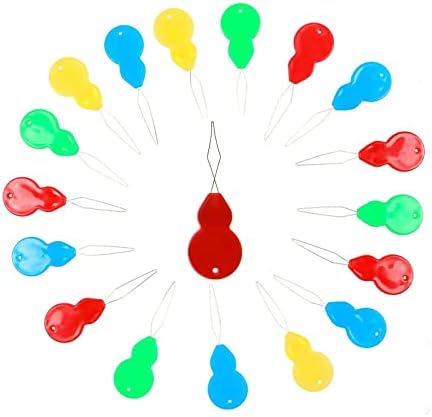 10 pcs Needle Threaders Brass Wire Gourd Shaped Plastic Needle Thread ...