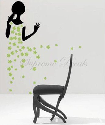 Amazon.com: Custom PopDecals - Girl with flower dress(toward to her ...