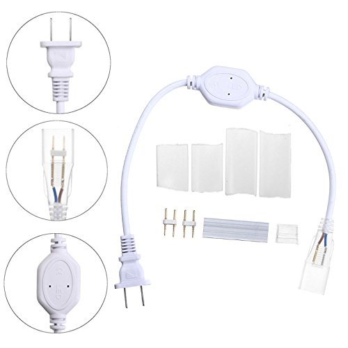 US Power Plug Lamp Accessories Cable for LED Strip Flexible Light ...