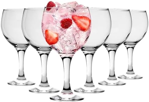 Rink Drink 6 Piece Copa de Balon Gin Glass Set - Large Spanish Style ...