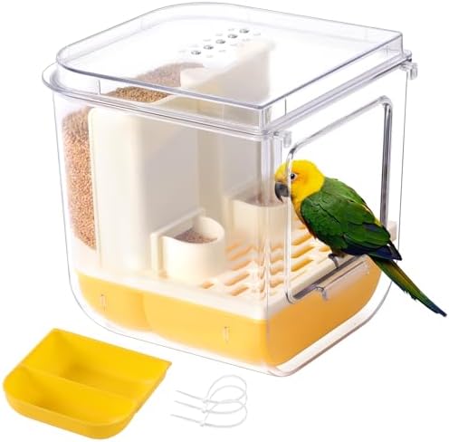 Amazon.com : No Mess Automatic Bird Feeder, Multifunctional Birdcage ...