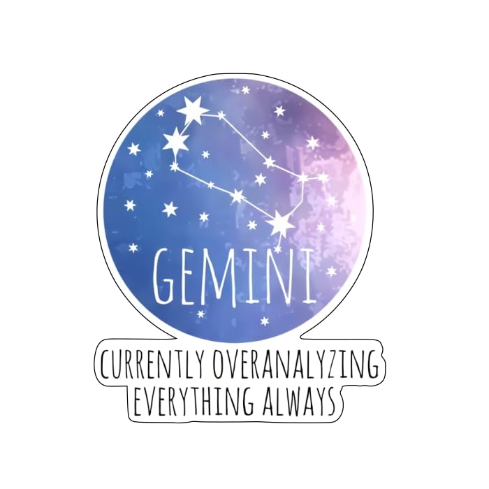Amazon.com: Zodiac Gemini Stars Sticker Vinyl Decal Gift Car Bumper ...
