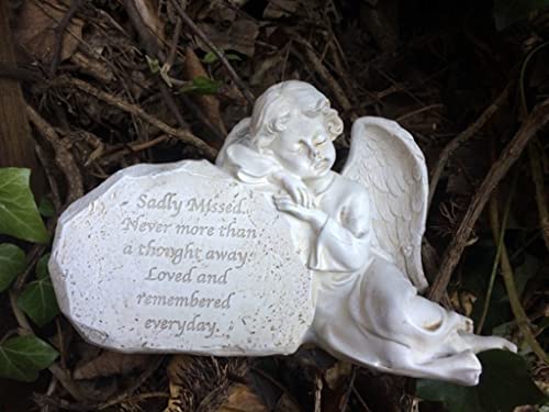 Osiris Trading UK Memorial Graveside Peaceful Angel Plaque Sculpture ...