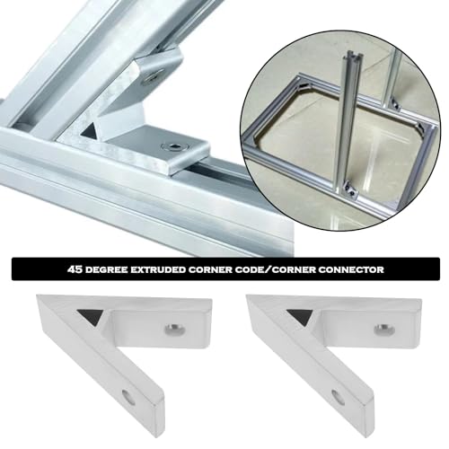 The Lord of the Tools 10Pcs 3030 Extrusion Corner Codes 45 Degree Aluminium Corner Bracket ...