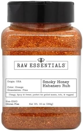 Amazon.com : Raw Essentials Smoky Honey Habanero Rub – Sweet & Spicy ...