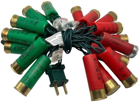 Amazon.com: LED Shotgun Shell Christmas Lights 20ct Battery Powered ...