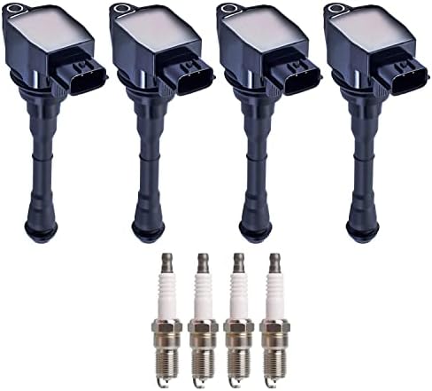 Amazon.com: ENA Set of 4 Ignition Coil with 4 Iridium Spark Plug ...