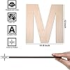 Amazon.com: 12 Inch Wooden Letter M, 1/4 Inch Thick Large Unfinished ...