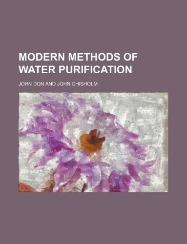 Amazon.in: Buy Modern Methods of Water Purification Book Online at Low ...