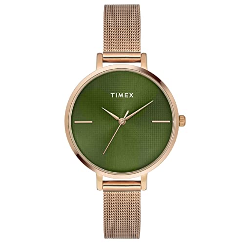 TIMEX Analog Green Dial Women's Watch-TWEL155SMU04 : Amazon.in: Fashion