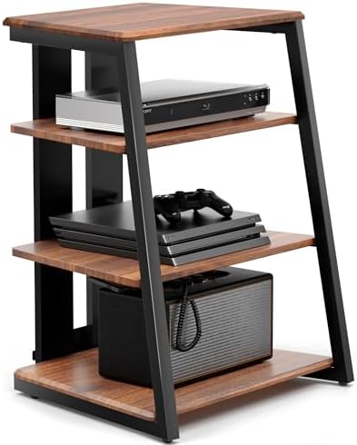Amazon.com: FITUEYES Design 4-Tier AV Media Stand Corner Shelf for ...
