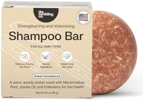 Amazon.com : The Earthling Co. Volumizing Shampoo Bar For Hair ...