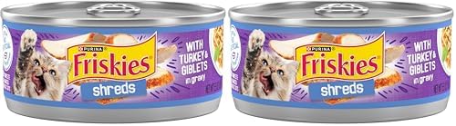 Amazon.com : Friskies Purina Shreds with Turkey and Giblets in Gravy ...