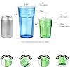 Amazon.com | MIYOPESI 22oz Acrylic Glasses Drinkware, Octagonal Shatter ...