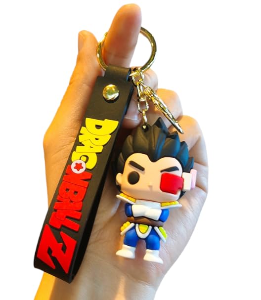 Funfob Vegeta Keychain with Hook & Straps Dragon Ball Z Key Chains ...