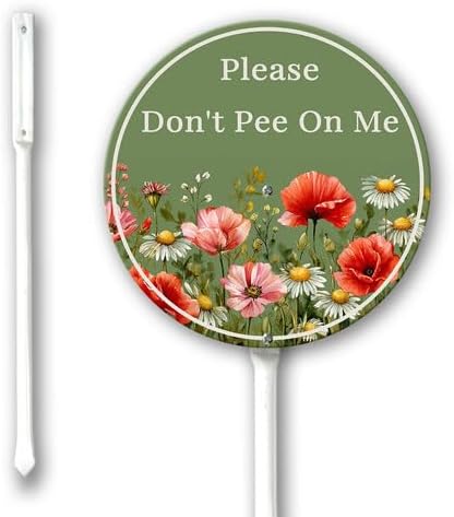 Amazon.com : Lefangovs Please Don't Pee On Me Yard Sign with Stakes No ...