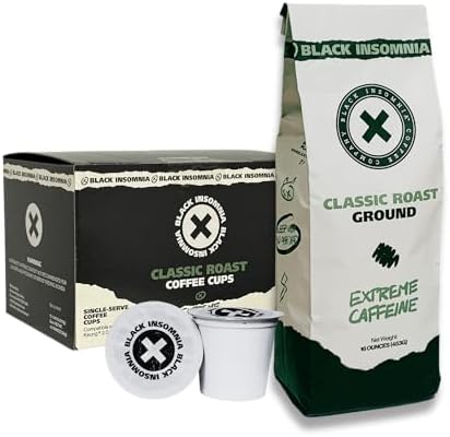 Amazon.com : Black Insomnia Extreme Caffeine Coffee - World's Strongest ...