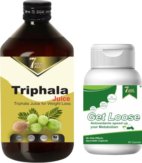 7Herbmaya Triphala Ras with Get Loose Capsule for weight lose ...