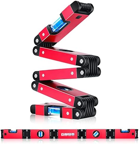 28 Inch Multi-Function Foldable Level,Magnetic Level tool, Measuring ...