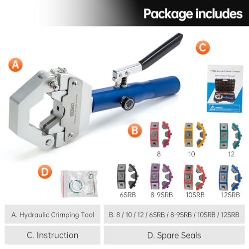 Snapklik.com : Hydraulic AC Hose Crimper Hydra-Krimp 71500 Manual A/C ...
