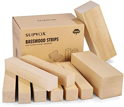 Amazon.com: SOUJAP 3 PCS 10 x 3.5 x 1.7 Inches Natural Wood Carving ...