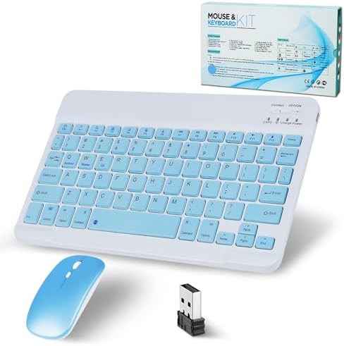 Wireless Keyboard and Mouse,Bluetooth Keyboard and Mouse Set ...