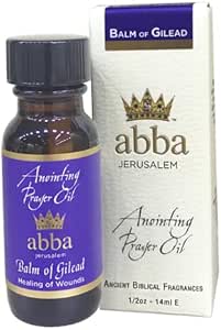 Amazon.com: ABBA Oil Balm of Gilead 1/2oz ANOINTING Oil Bottle in Gift ...